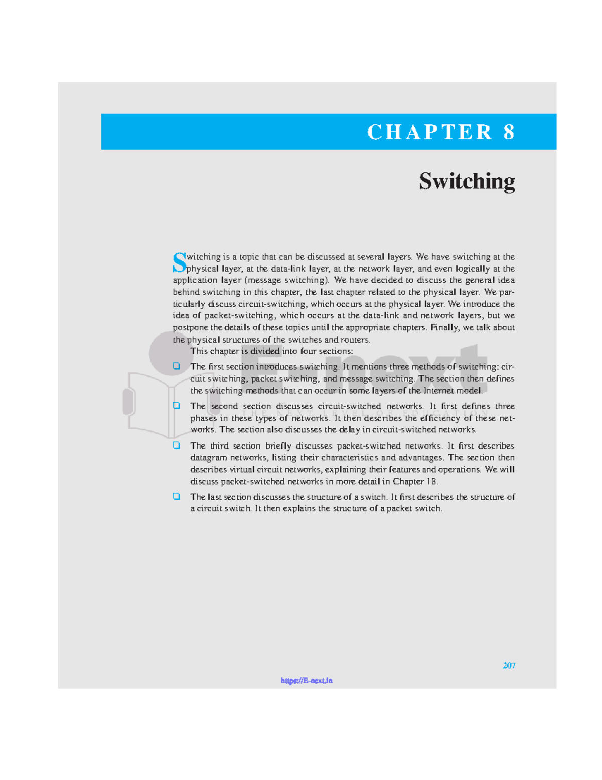 7-Switching - computer networking - 207 C H A P T E R 8 Switching ...