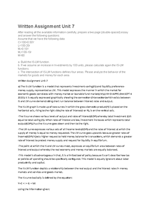 Unit 5 Written Assignment - Written Assignment – Unit 5 BUS 2203 Principles of Finance 1 AY ...