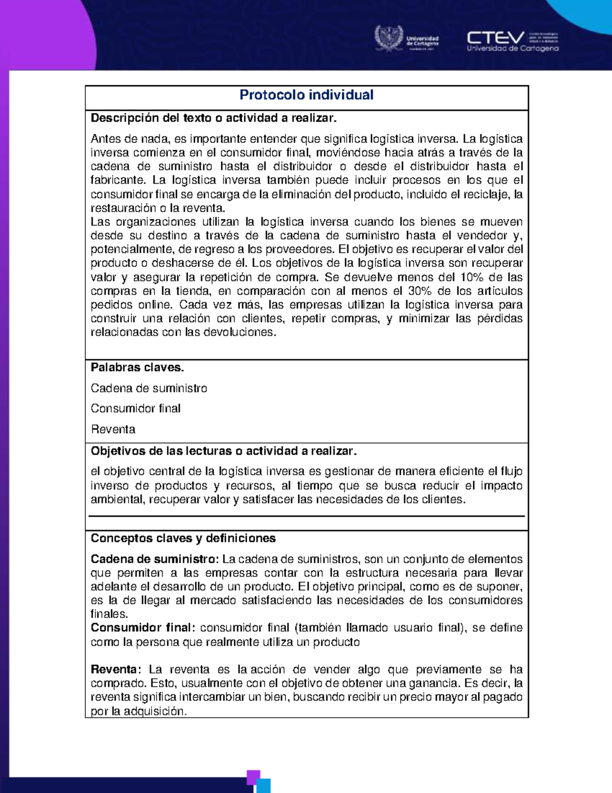 Protocolo Individual S.L 3 - Protocolo individual Descripción del texto ...