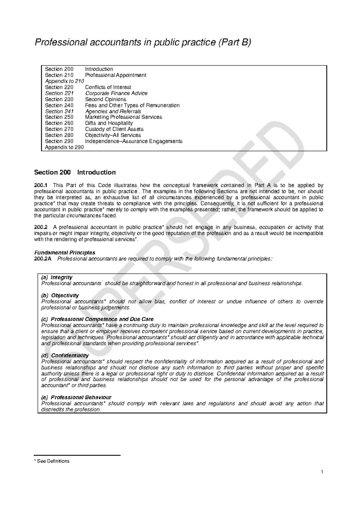 Code of ethics prof account public practice part b 200 280 1 sep 2006 ...