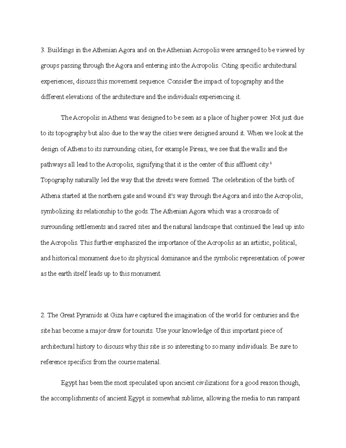 Weekly Writing 1 - Buildings in the Athenian Agora and on the Athenian ...