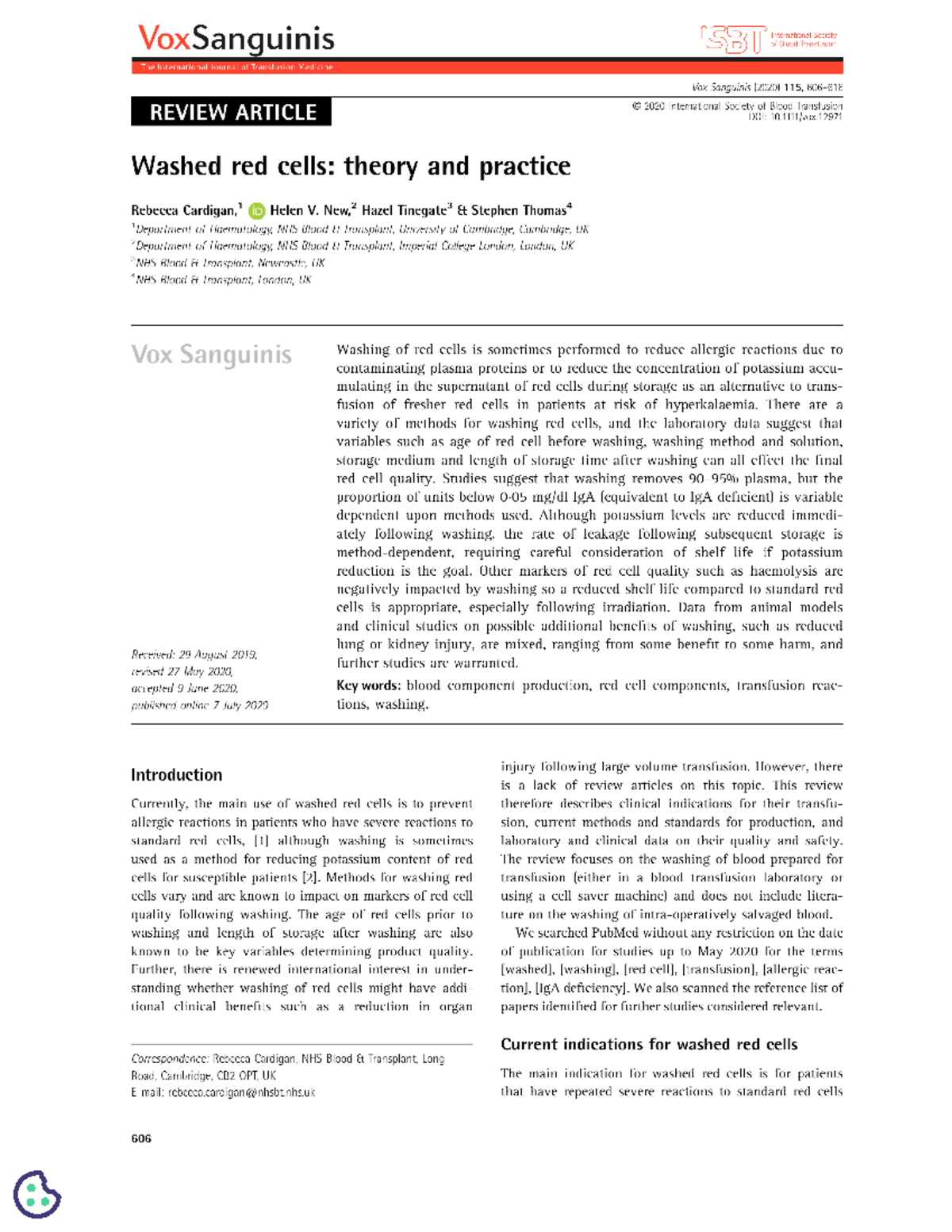 Washed red cells theory and practice - AMA Homeroom G12A - Studocu