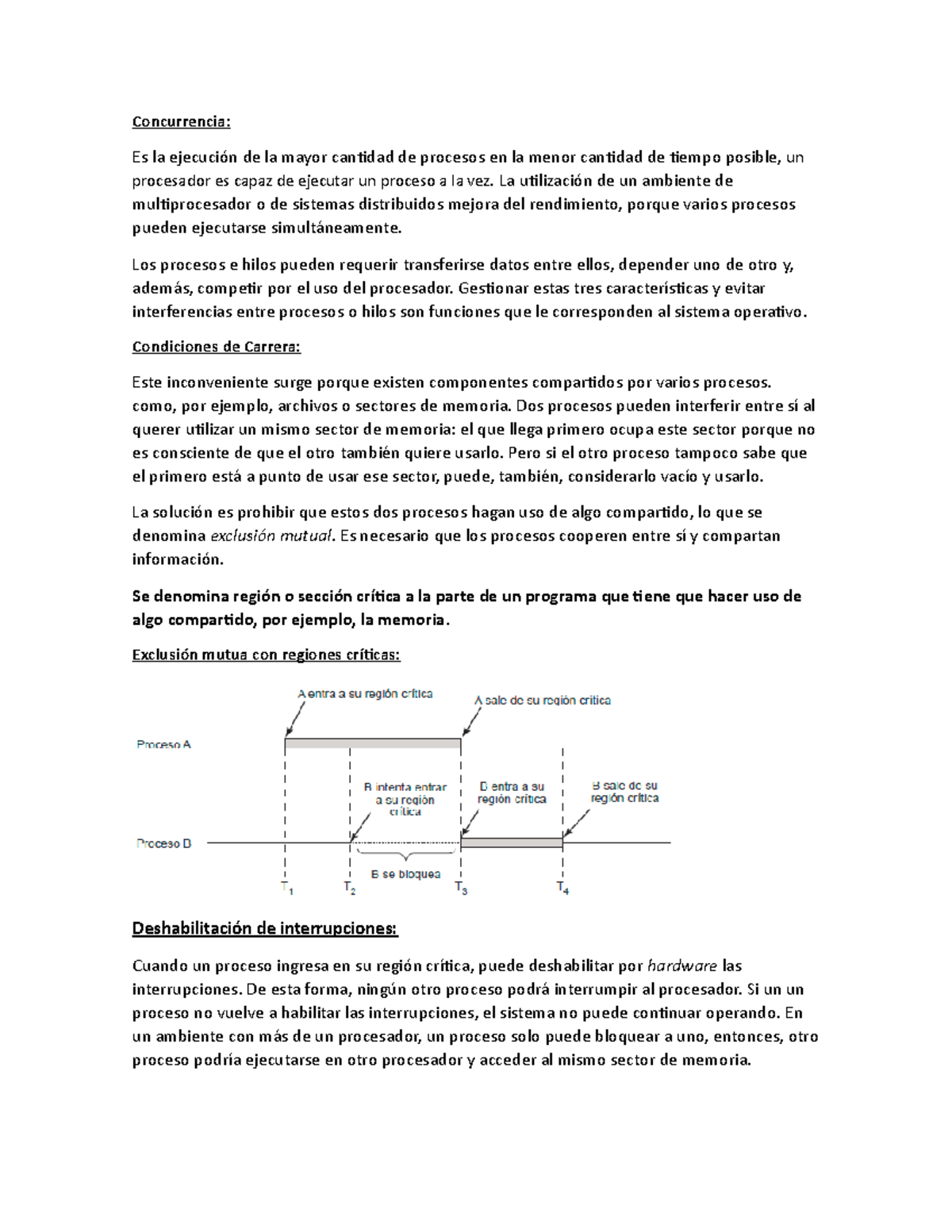 Resumen Concurrencia - Concurrencia: Es la ejecución de la mayor ...