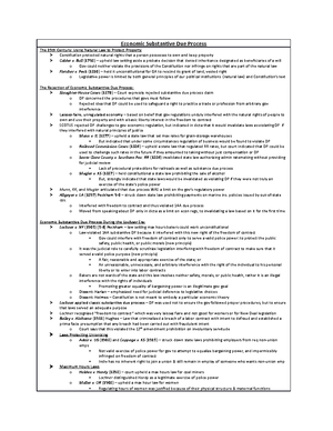Constitutional Law Outline - 2 - Jones v. Mayer (1968) Racial ...