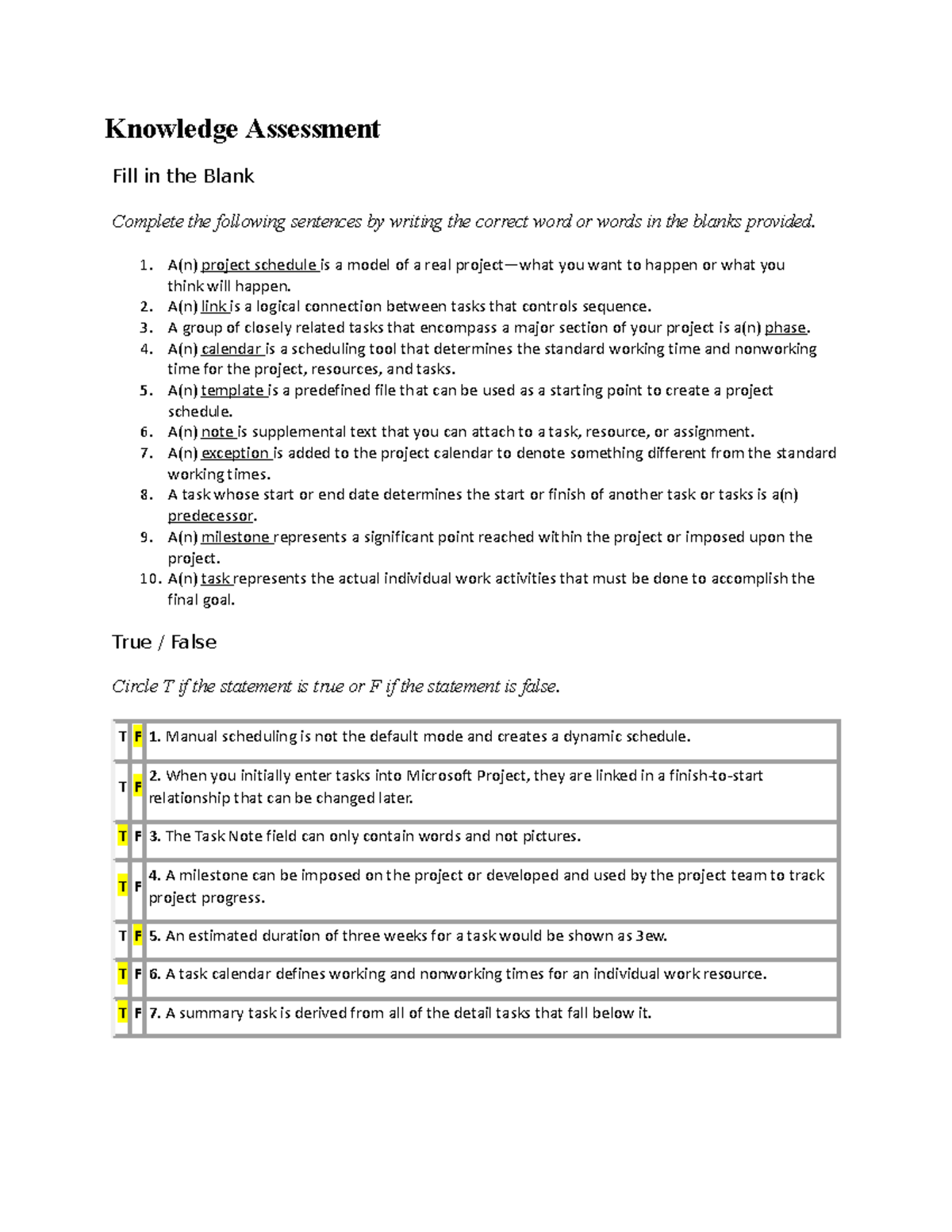 Lab1 - Lab1 - Knowledge Assessment Fill in the Blank Complete the ...