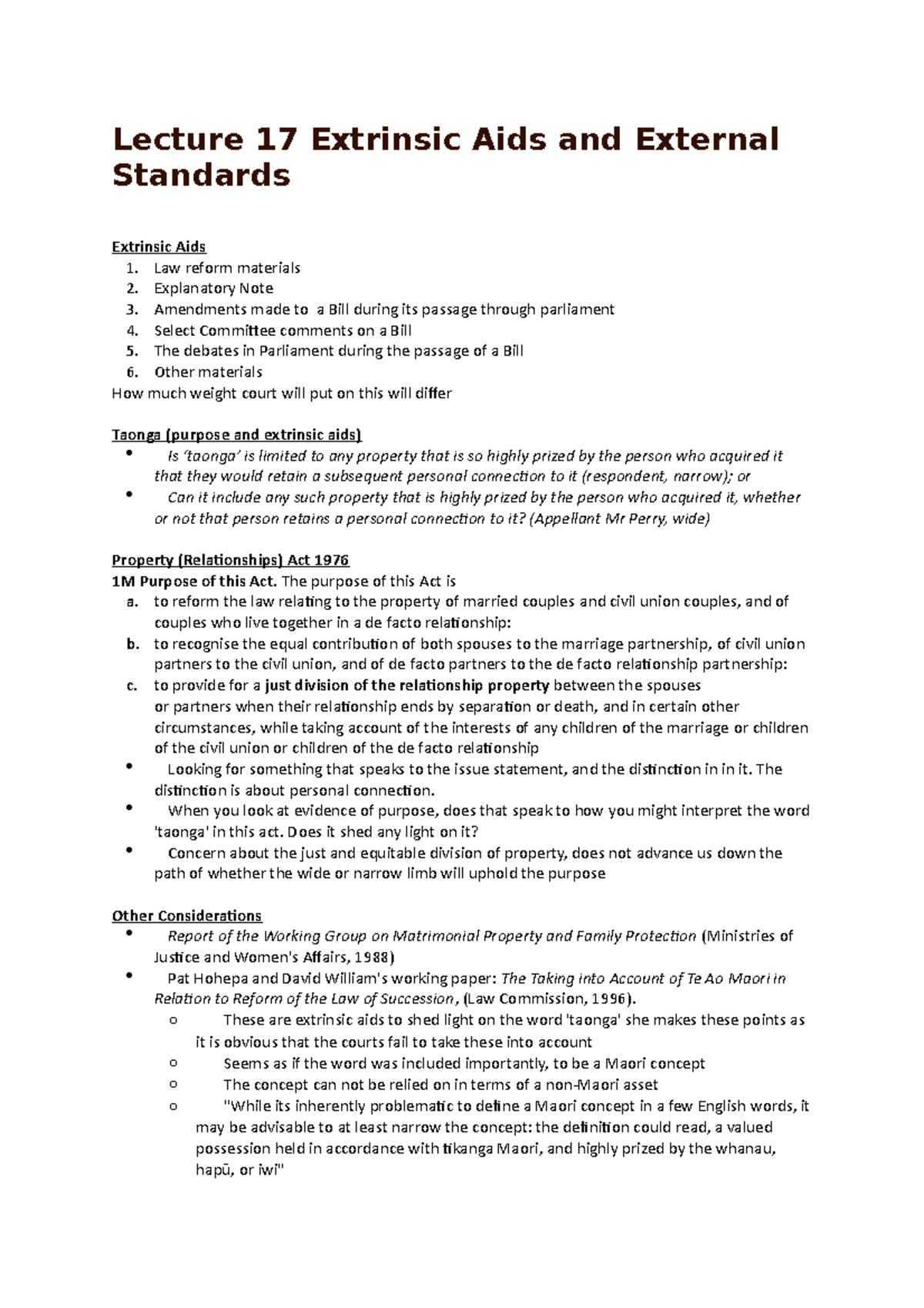 Lecture 17 Extrinsic Aids and External Standards - Lecture 17 Extrinsic ...