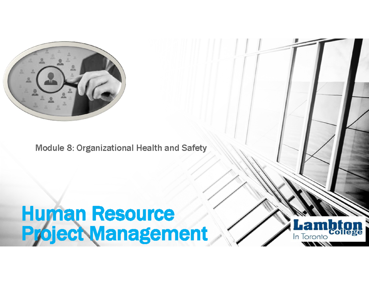 CON 1032 - 08 - Lecture notes - Human Resource Project Management ...