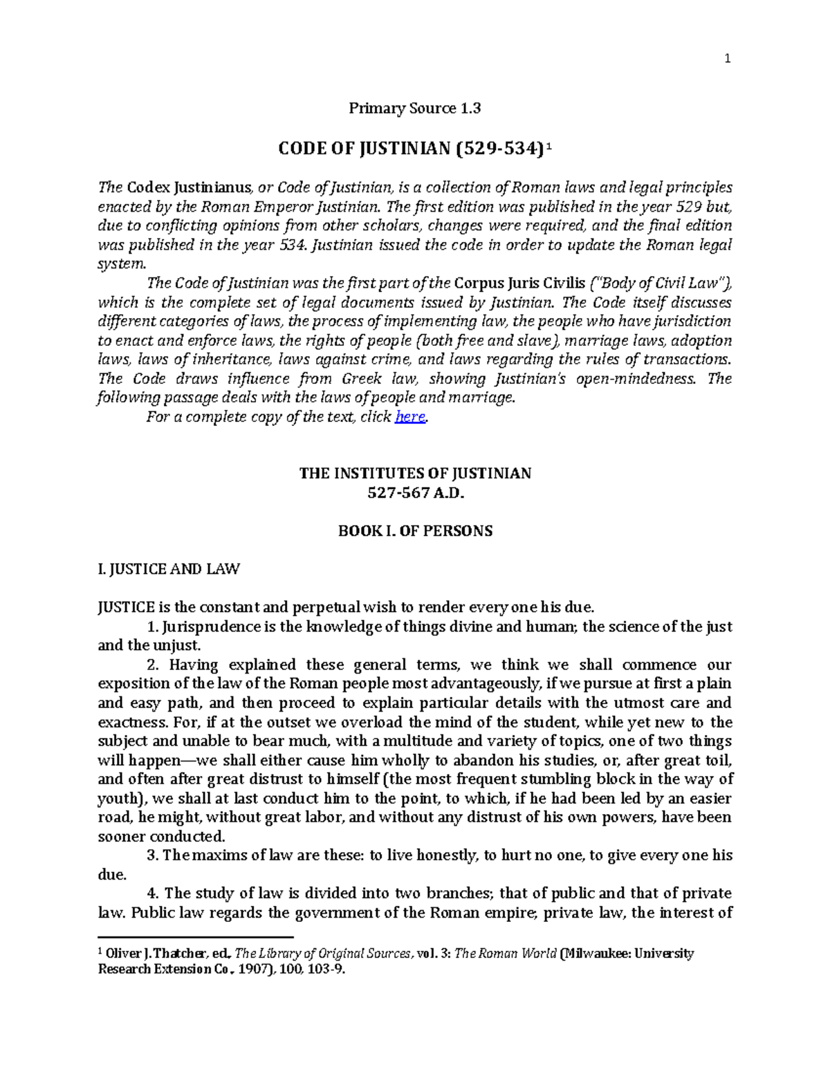 Code of Justinian - İt is written Justiniqn codes - Primary Source 1 ...