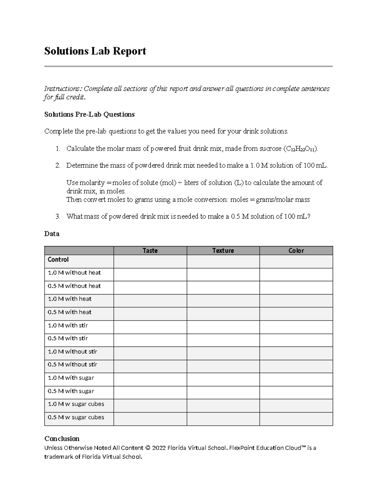 08 03 lab report - study - Solutions Lab Report Instructions: Complete ...