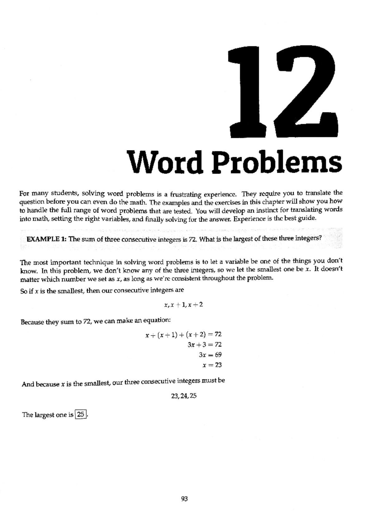 CP SAT Math - Chapter 12 - Word Problems - MATH1155 - Studocu