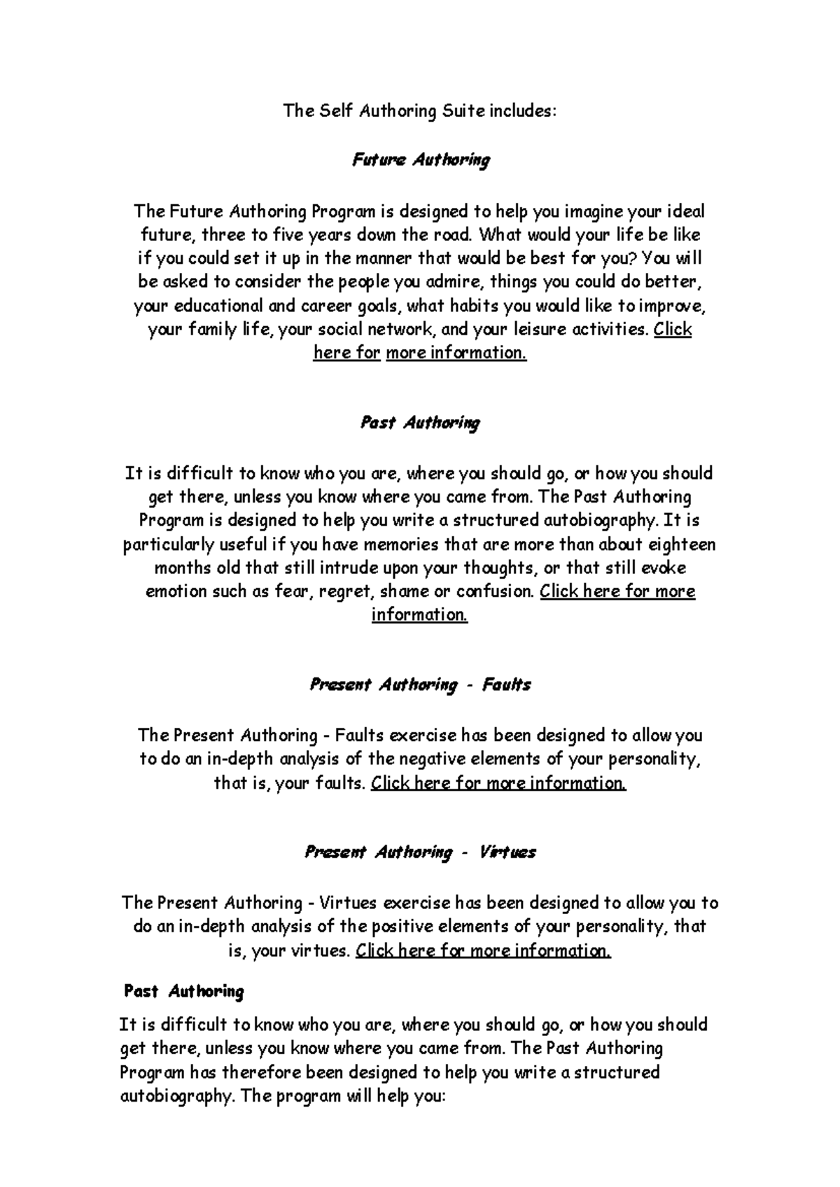 The self authoring suite includesdocx - The Self Authoring Suite ...