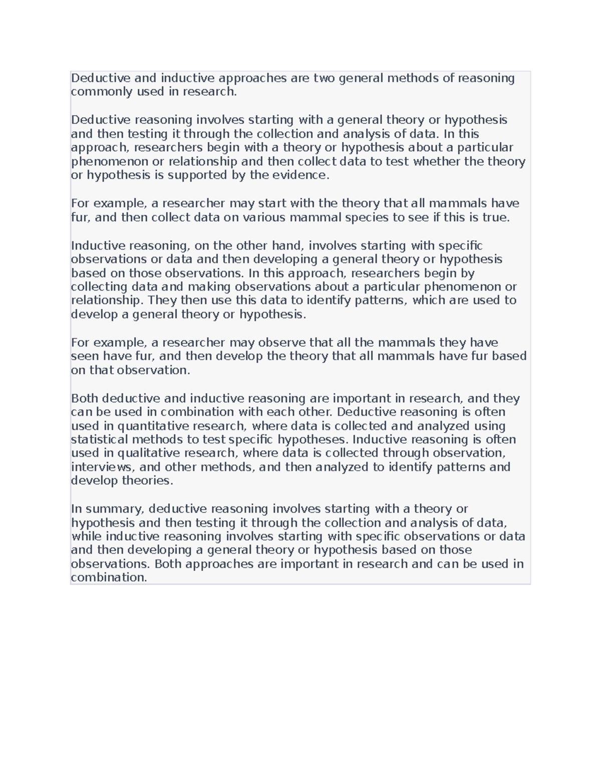 Explanation OF Deductive AND Inductive Approach IN Research - Deductive ...