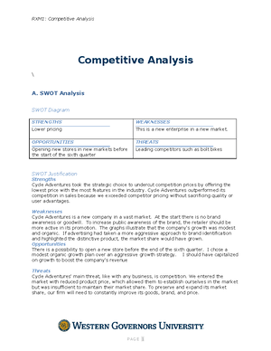 Task2 D361 Kasey Piper - coursework - RXM1: Competitive Analysis Honey ...