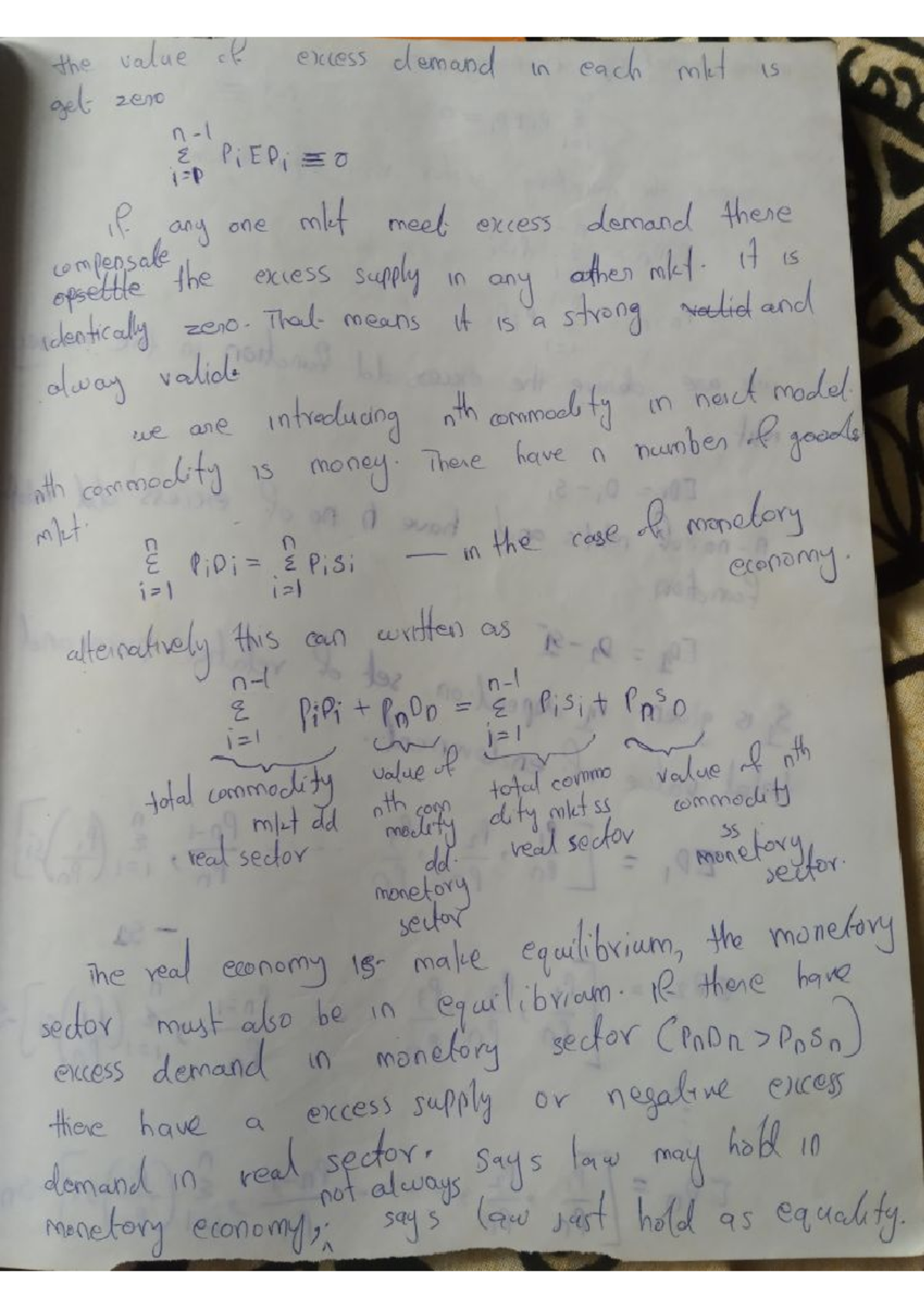 Say's law - Supply create its own demand - Ma Economics - Studocu