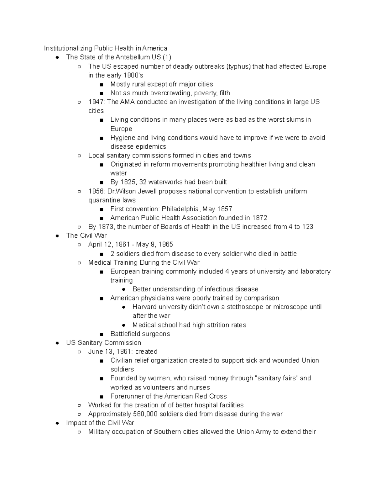 Hpubh - 09 22 - Class notes - Institutionalizing Public Health in ...