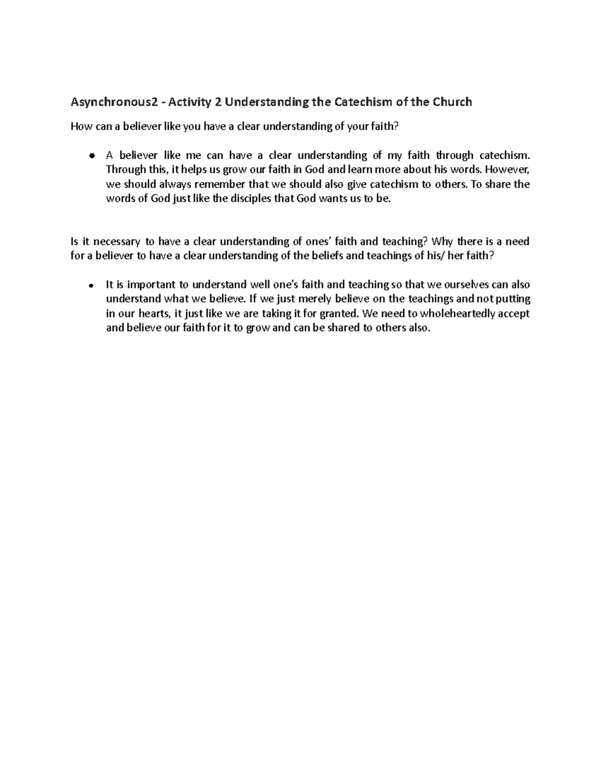 Chrisitan Humanism Assignments Part 1 - Asynchronous2 - Activity 2 ...