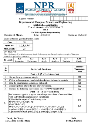 Exp3 - Lab manual - IMPLEMENT THE DATABASE USING SQL DATA DEFNITION WITH CONSTRAINTS, VIEWS Aim ...
