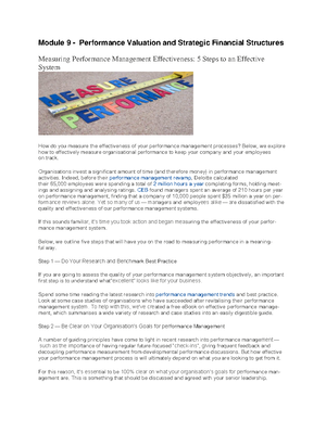 Module 10 - Strategic Value Analysis - Strategic Value Analysis Module ...