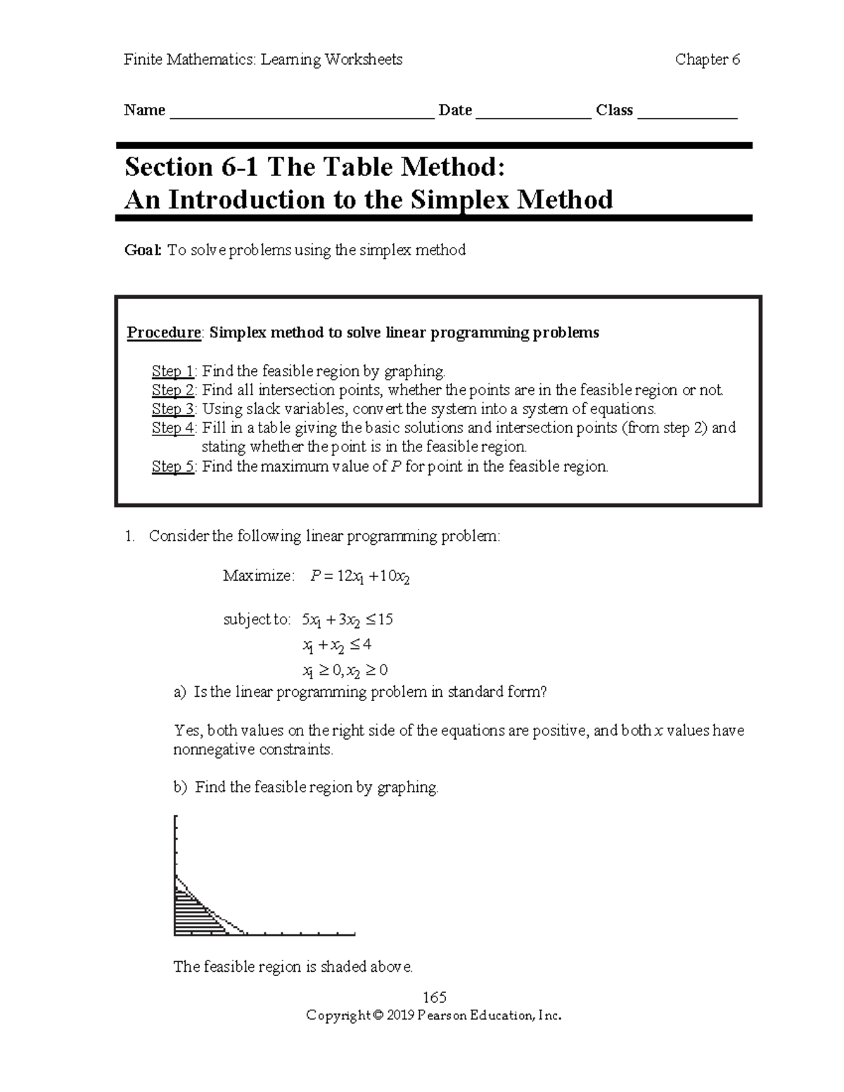 6.1-6.2 answers-1 - The Table Method: An Introduction to the Simplex ...