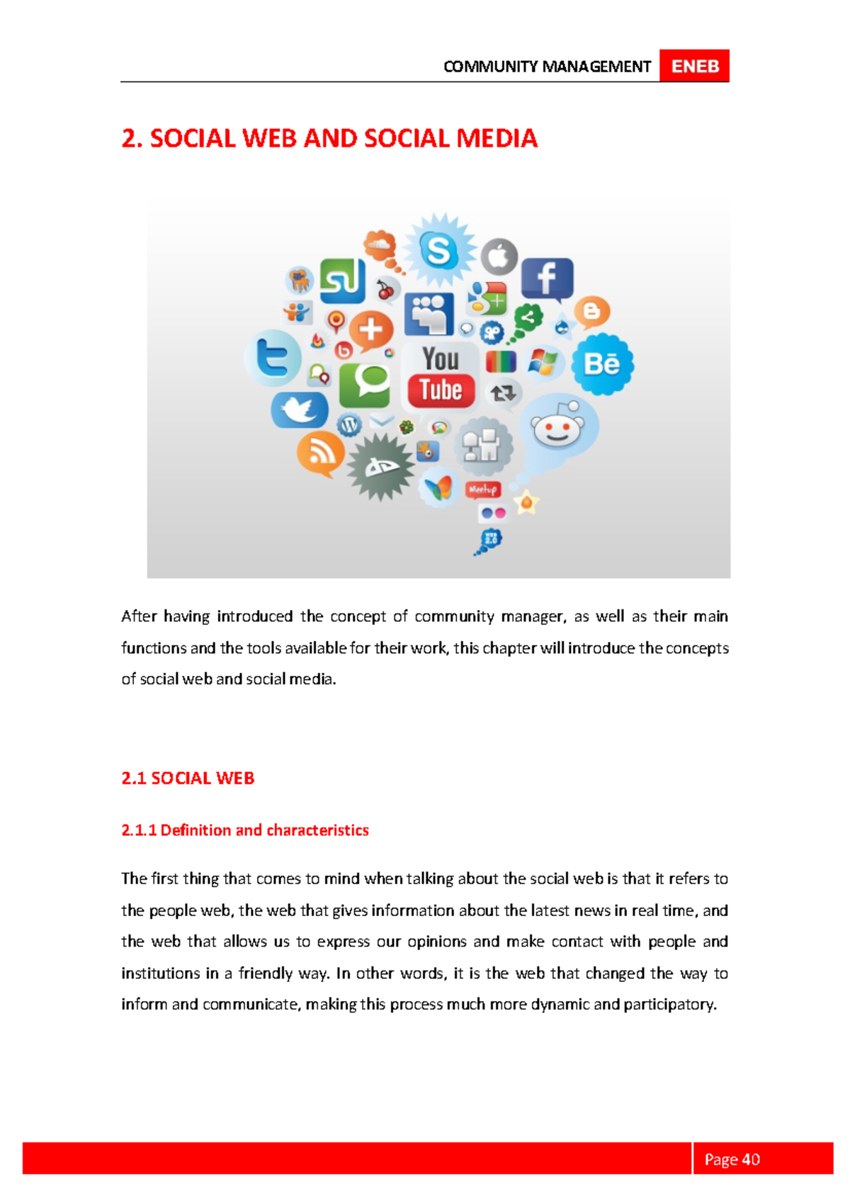 Module 2: Social Web and Social Media - 2. SOCIAL WEB AND SOCIAL MEDIA ...
