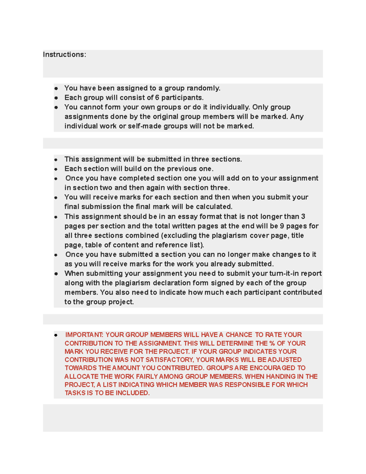 Group assignment psyc 321 - Instructions: You have been assigned to a ...