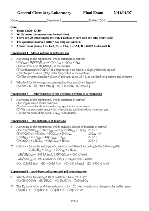 Atomic Structure & the Periodic Table (Multiple Choice) QP - 1 An ...