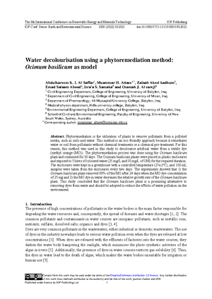 BOD and COD reduction using porous concrete pavements - Case study BOD ...
