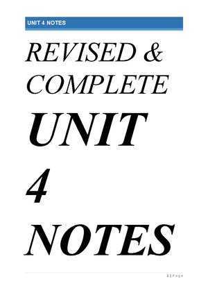 Revised Unit 4 Notes - REVISED & COMPLETE UNIT 4 NOTES Contents AREA OF ...