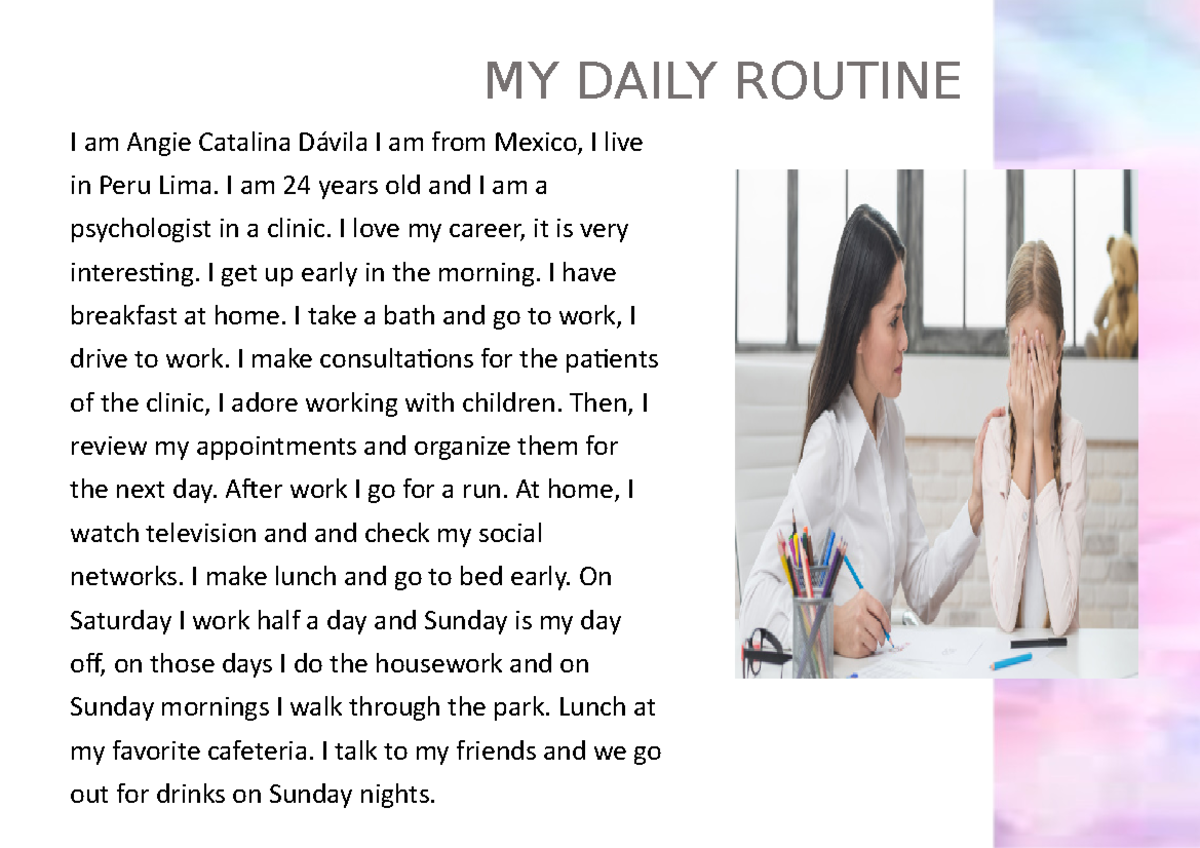 MY Daily Routine - Conversacion EN Ingles y español para aprender y ...