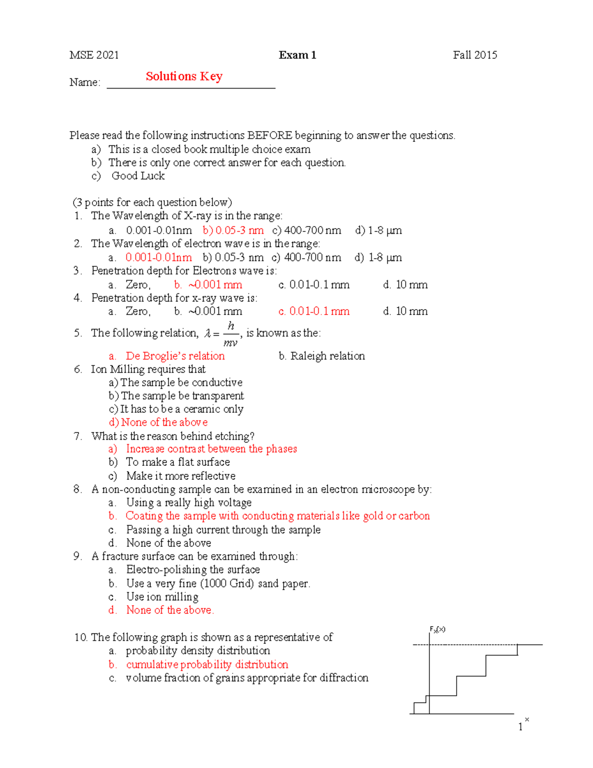 Fall2015 exam1soln - Exam Solutions - Name ...