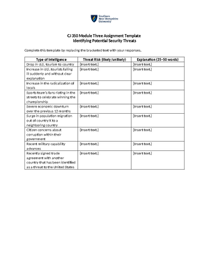 Project One - ............ - Sage Gargano CJ 305 Professor Compton 4 ...