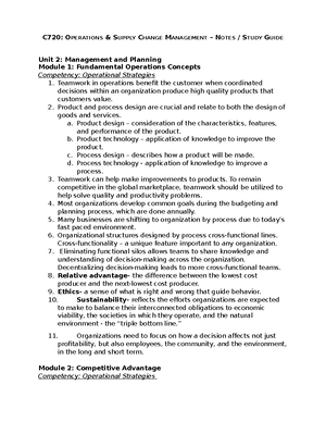 UNIT 3 C720 - C720 - Service Quality The following five dimensions of ...