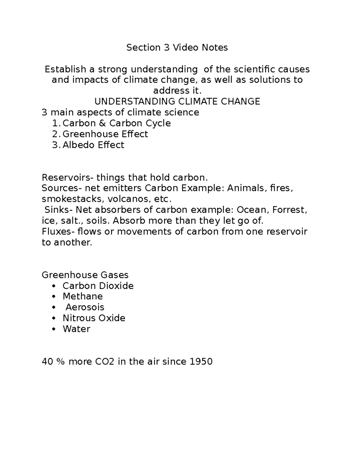 Section 3 Video Notes - Section 3 Video Notes Establish a strong ...