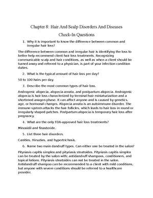 Chapter 7 Outline - Chapter 7 Hair And Scalp Properties Why Study Hair ...