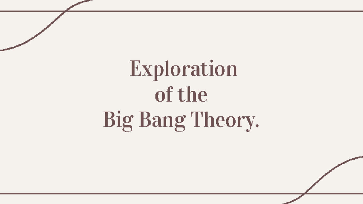 THE BIG BANG Theory 4 - ANYTHING - Exploration of the Big Bang Theory ...