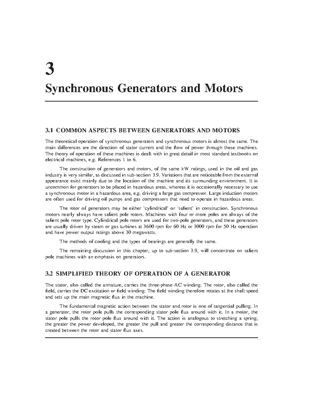 Electrical Engineering part 3 - 3 Synchronous Generators and Motors 3 COMMON ASPECTS BETWEEN ...