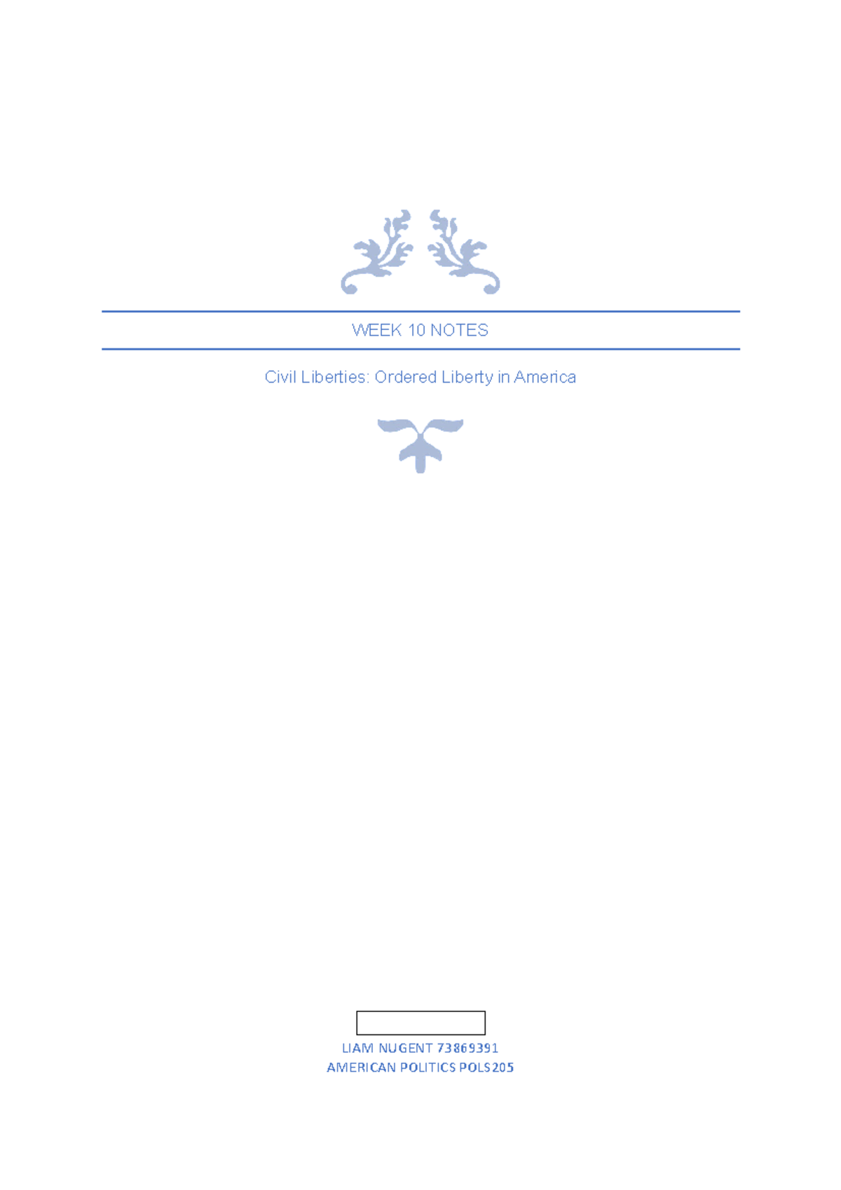 - Reading notes for the whole 2nd semester - WEEK 10 NOTES Civil ...