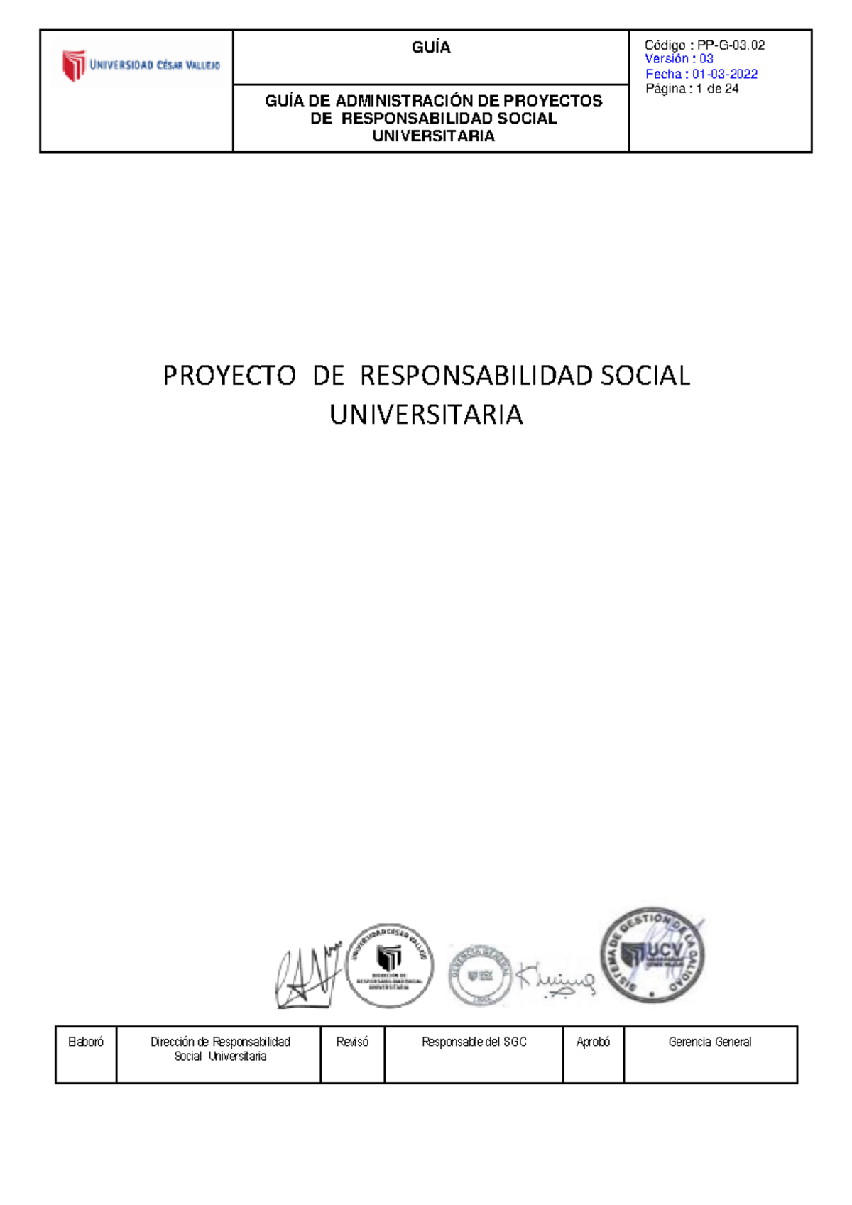 Esquema 2 Formato RSU - Trabajo de RSU - PROYECTO DE RESPONSABILIDAD SOCIAL UNIVERSITARIA GUÍA ...