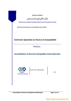 Module-TSDI-Algorithme.pdf - OFPPT ROYAUME DU MAROC RESUME THEORI QUE ...