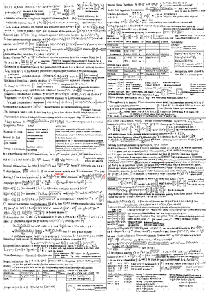 Lecture 15: The full rank model, ANOVA - Lecture 15 The full rank model ...