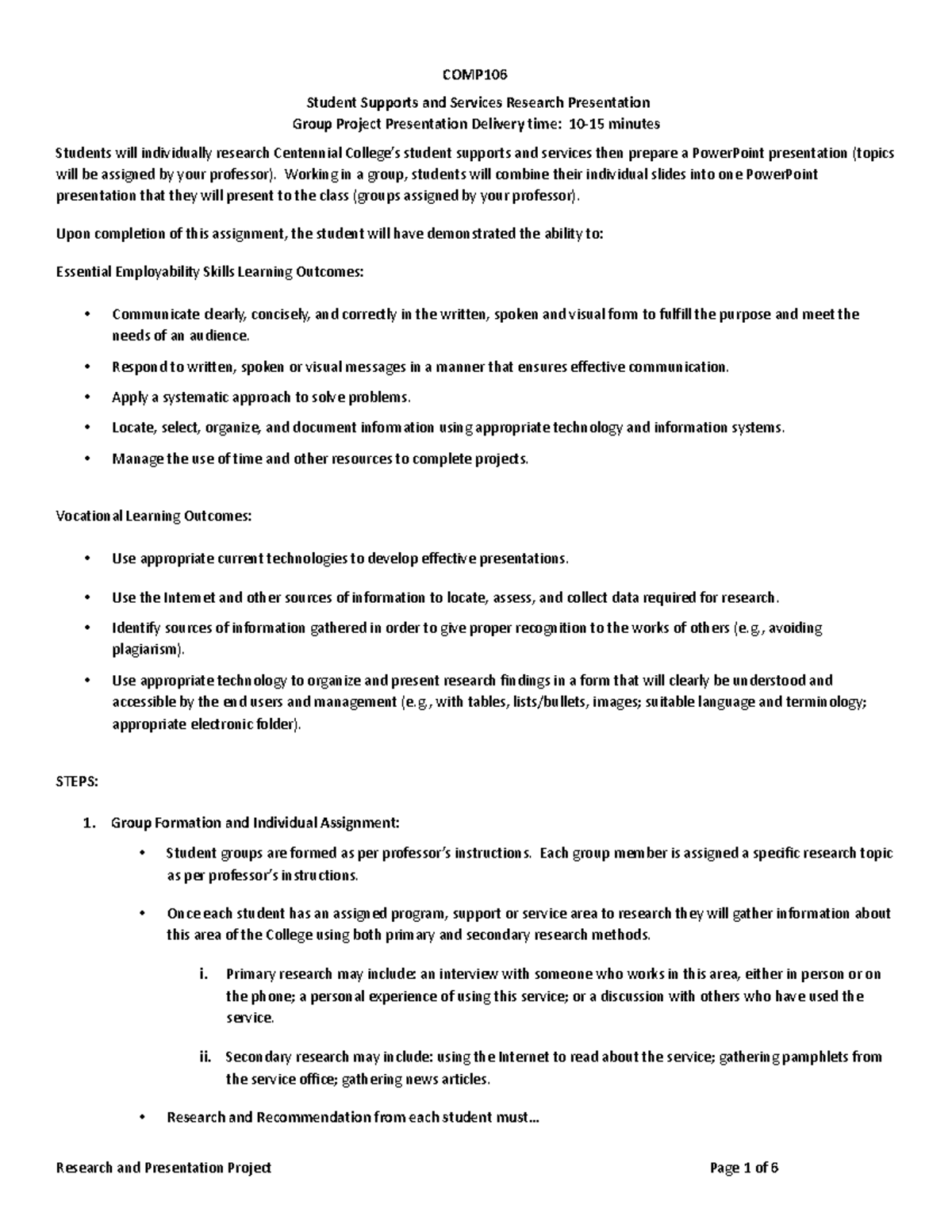 PPT group project 031920231 - COMP Student Supports and Services ...