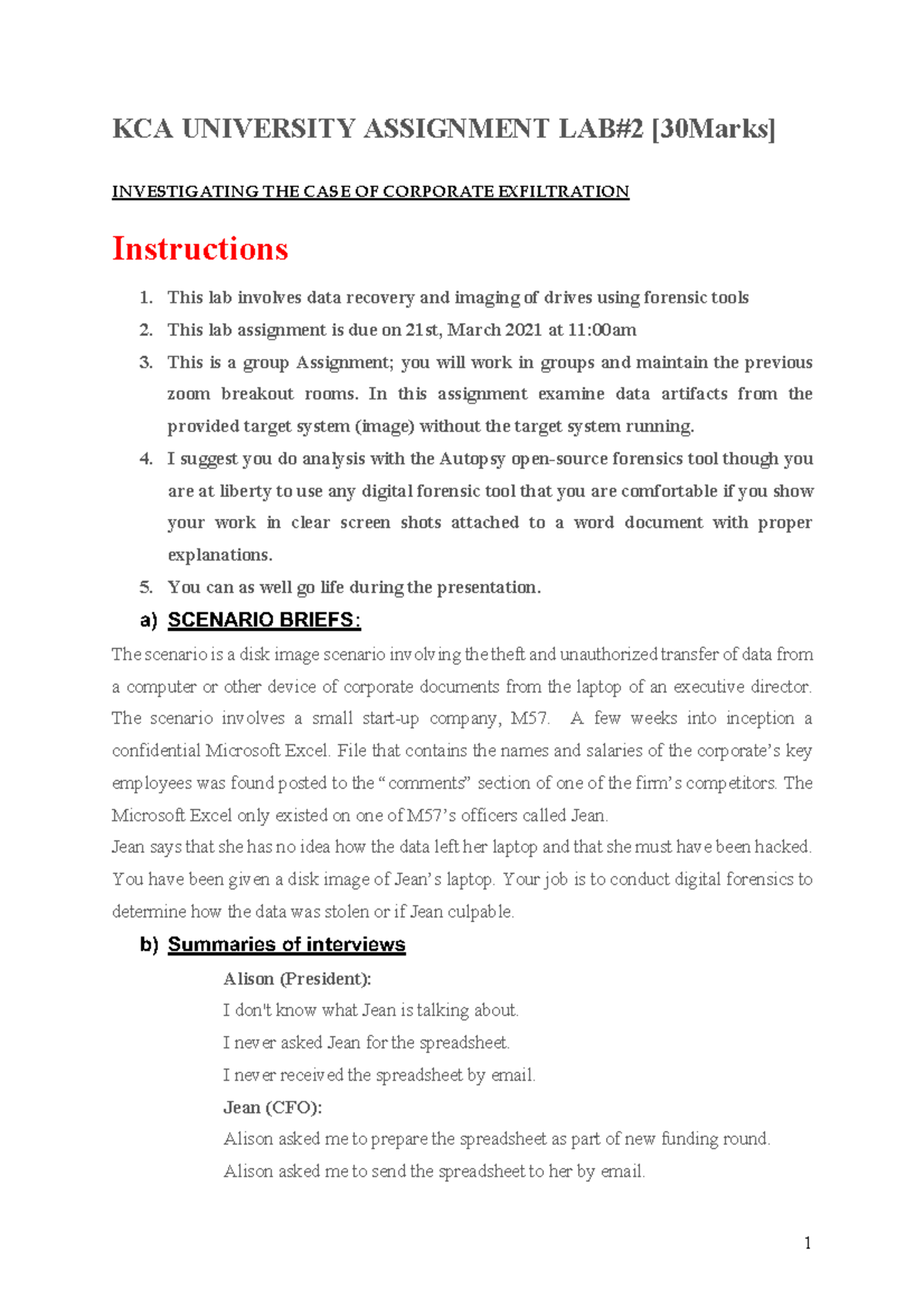 KCA University Assignment LAB - 1 KCA UNIVERSITY ASSIGNMENT LAB#2 ...