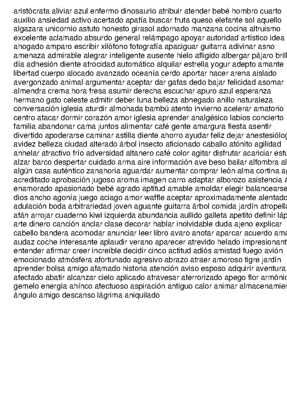 Texto generado - .mm - aristócrata aliviar azul enfermo dinosaurio ...