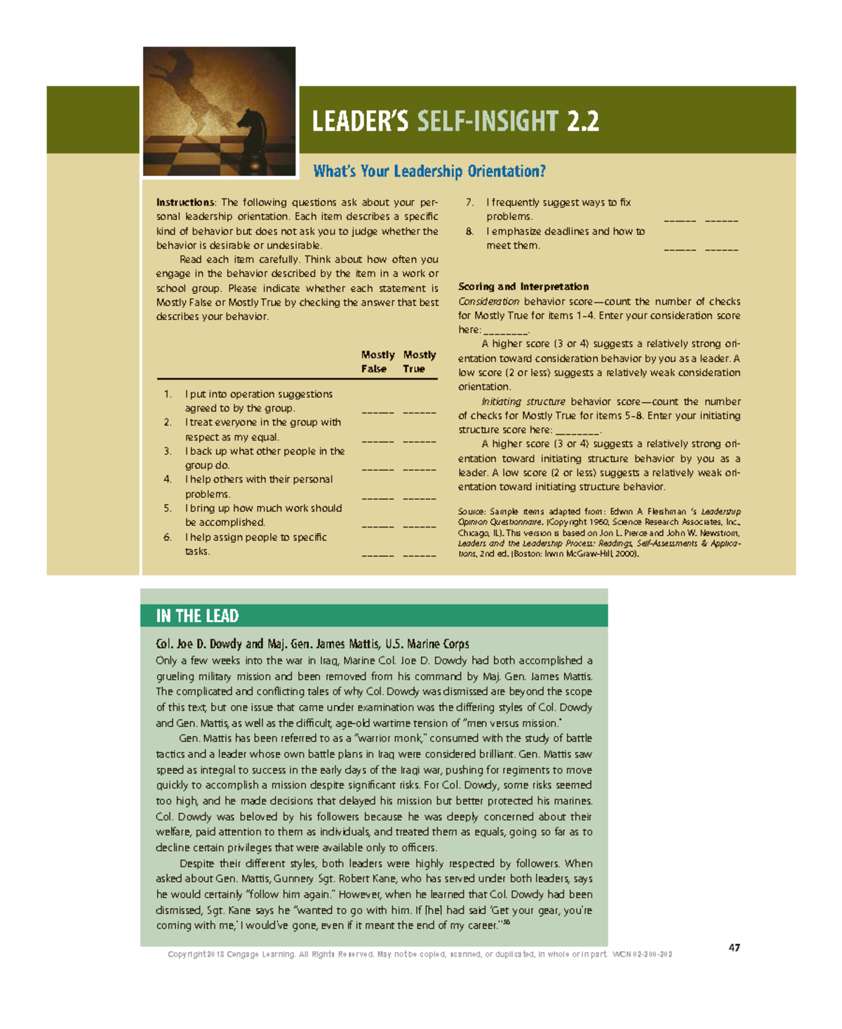 Leader Insght #2 - work - LEADER’S SELF-INSIGHT 2. What’s Your ...