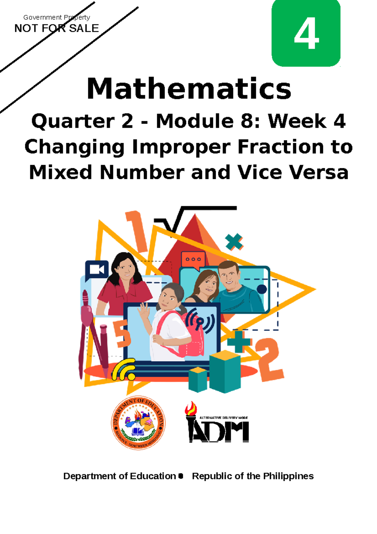Math4 q2 mod8 changingimproperfractiontomixednumber v3 - Department of ...