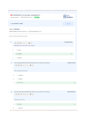 Week 06 - Task Listening Week 06 - Nota 18/ 20 Intento 1 (18.) Desarrollado el: 01/05/24 a las ...