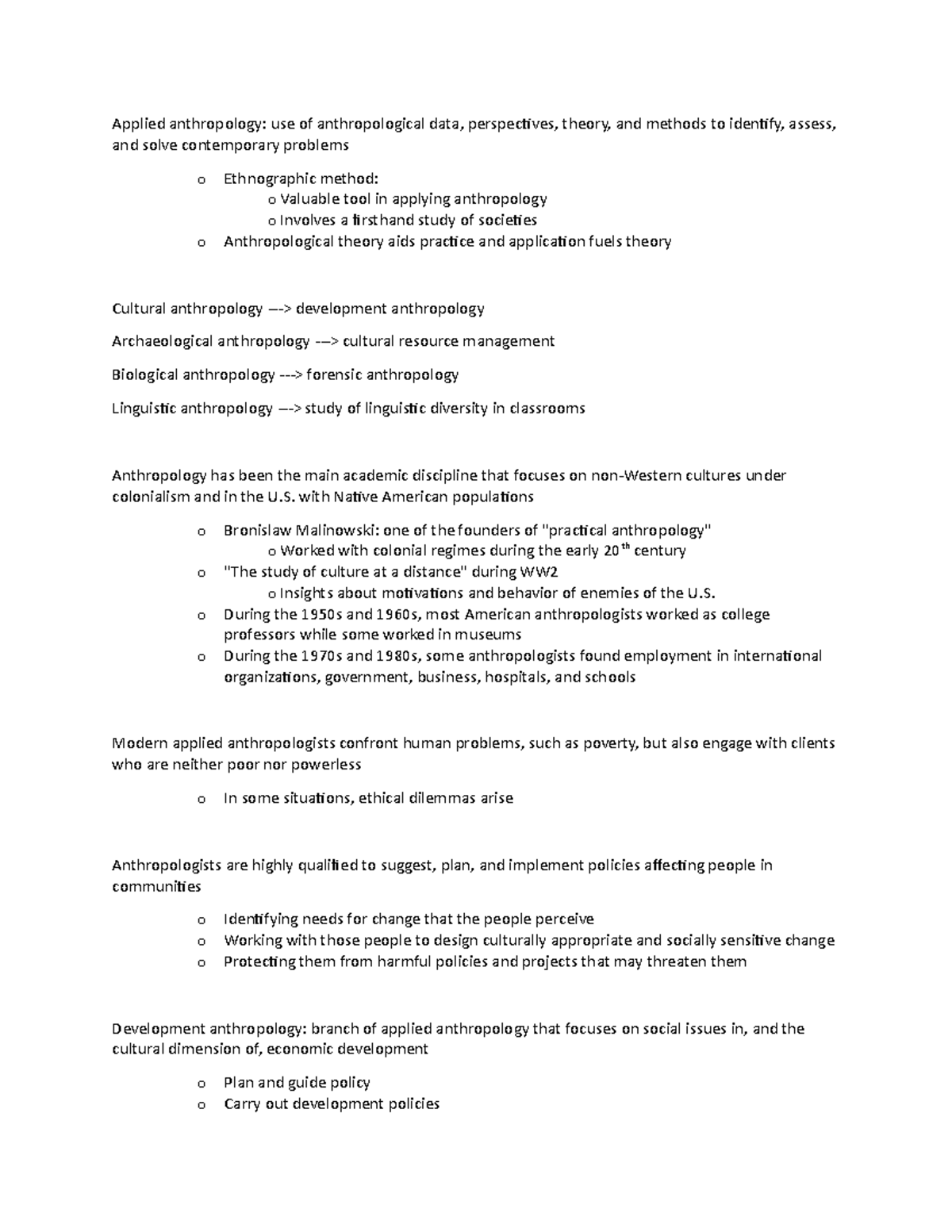 Applying Anthropology - Applied anthropology: use of anthropological ...