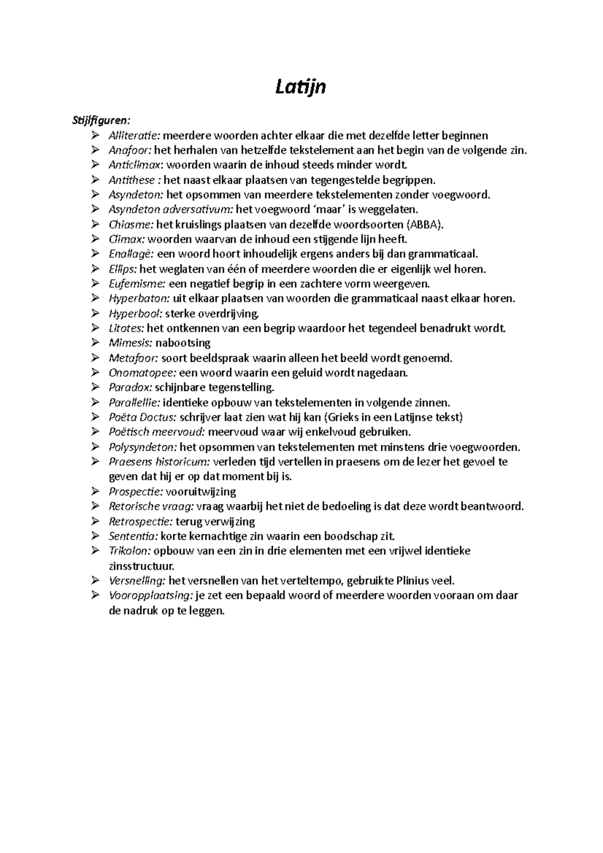 Latijn vertaalhulp en stijlfiguren - Latijn Stijlfiguren: Alliteratie ...