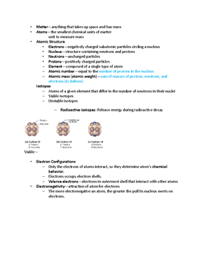 Microbiology Ch 5 Notes Basic Chemical Reactions Underlying