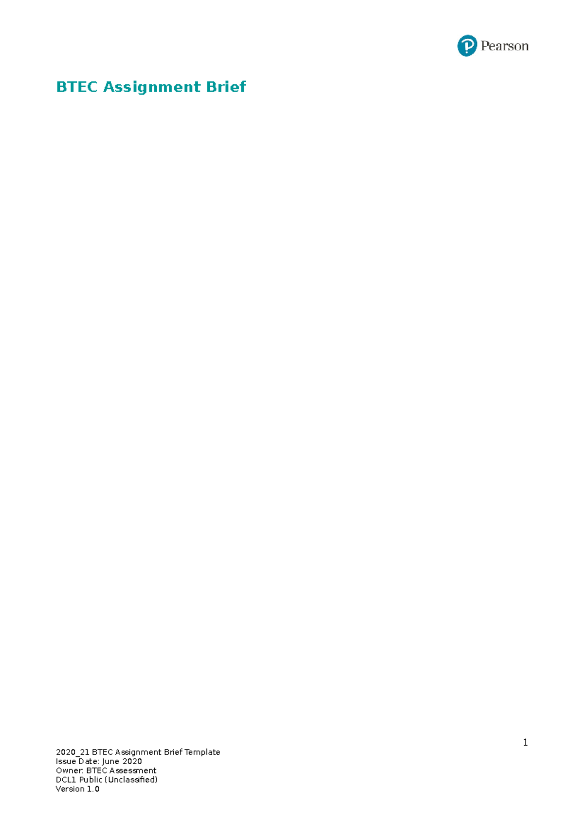 Unit 11 Assignment - very good - BTEC Assignment Brief 1 2020_21 BTEC ...